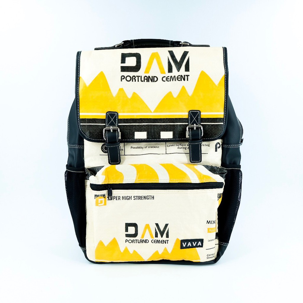DAM Business Backpack กระเป๋าเป้ถุงปูน สีฟ้า ม่วง เหลือง ...