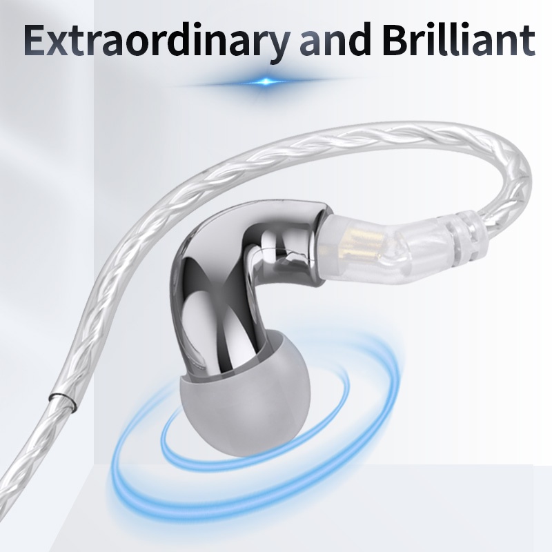 BBLON BL-mini 6mm Dynamic Driver In Ear Earphone IEM DJ Running ...