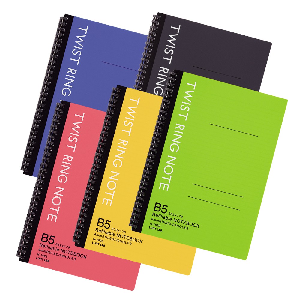 (โค้ดINCSM4Lขั้นต่ำ49ลด20) LIHIT Twist Ring Note B5 (สมุดโน๊ตเปลี่ยนไส้ ...