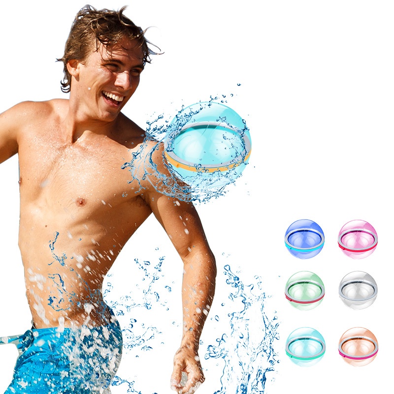 Ready StockReusable Bomb Water Balloons Quick Filling Magnetic Splash ...