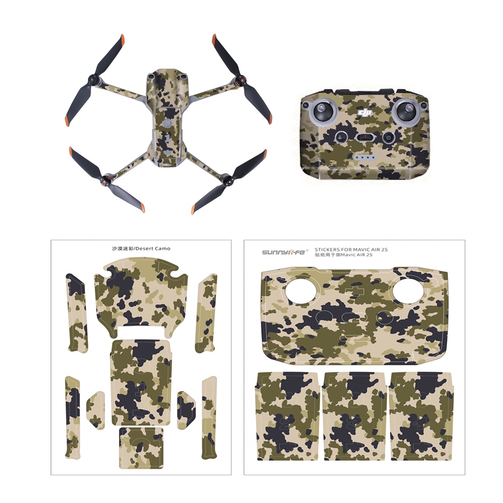 UAVWaterroof DJI Air 2S Drone Stickers Colorful VC Skin for DJI Air 2s ...