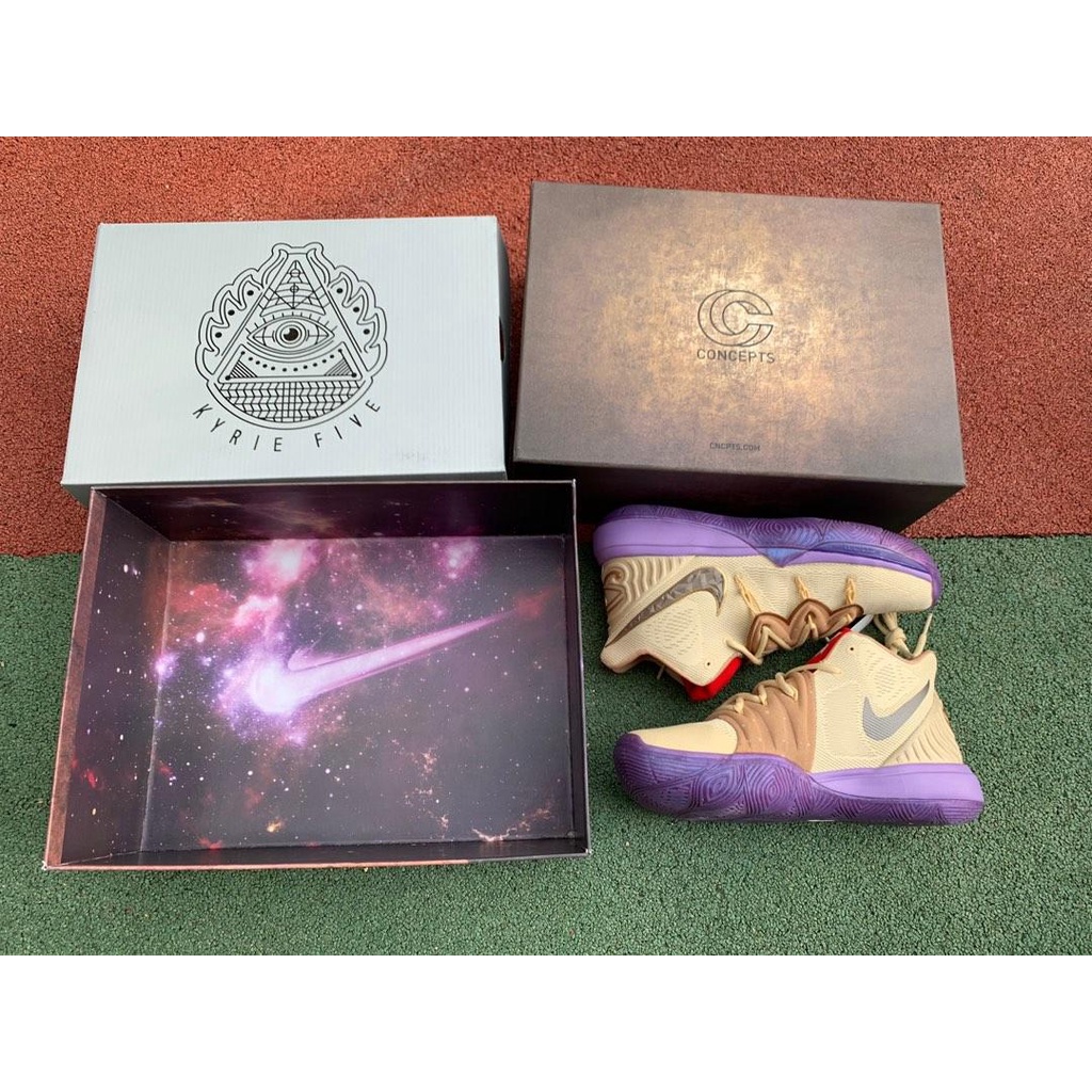 Ready Stock 2020 Concepts X Nike Kyrie 6 Ep รองเท้าผ้าใบลําลองสีทอง Cu ...