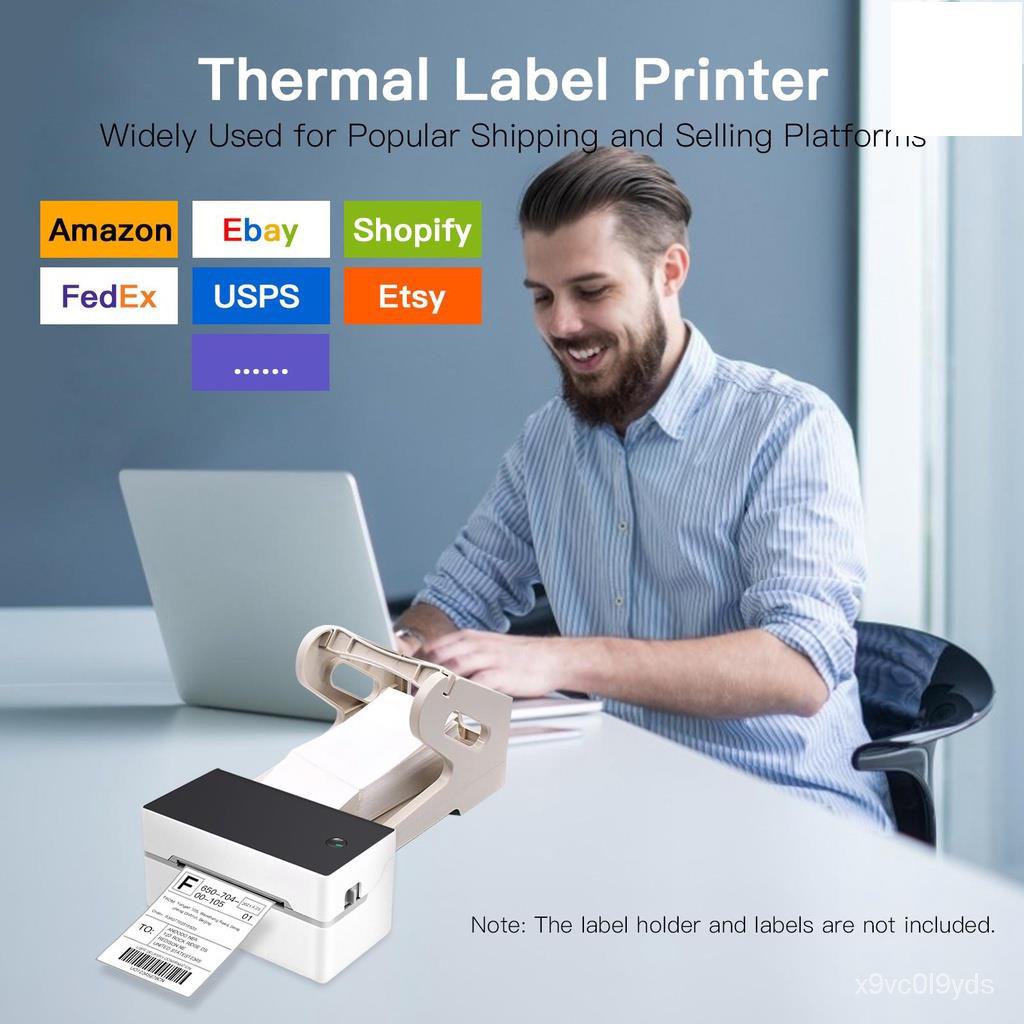＃Desktop Shipping Label Printer High Speed USB + BT Direct Thermal ...