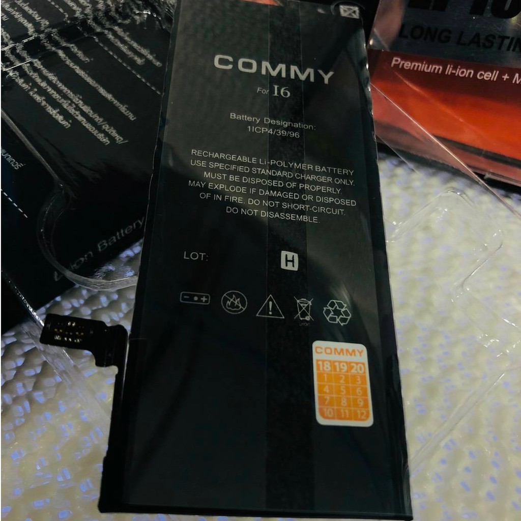 แบต ไอโฟน 6 6s ยี้ห้อ commy แท้ 100 รับประกัน 1 ปี - family.phone - ThaiPick