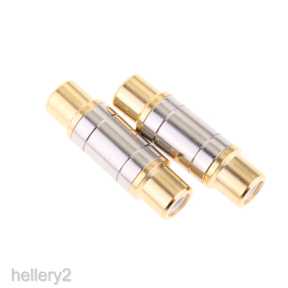 HELLERY2 2x Gold Plated RCA Phono Female to Female Connector Audio ...