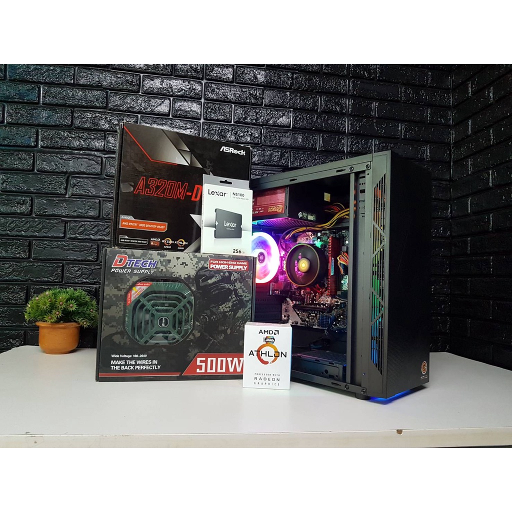 COMZING คอมครบเซต Athlon 3000G I 16GB 2666Mhz I Radeon Vega 3 I SSD 240GB พร้อมจอ 20 นิ้ว คอม ...