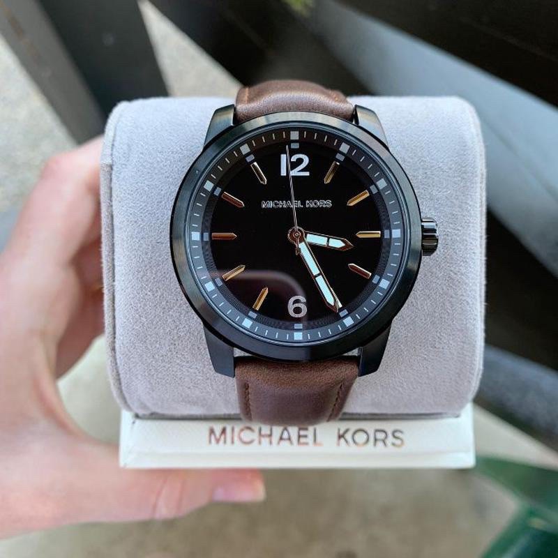 (ผ่อน0%) นาฬิกา Michael Kors Vonn Leather Watch MK8651 สายหนัง สีน้ำตาล ...