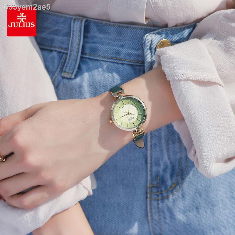 Julius JULIUS ultra-thin dial Sen series นาฬิกา retro art ขนาดเล็กสด ...