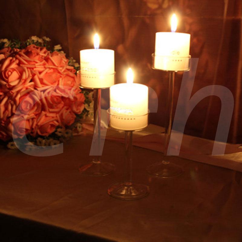 Elegant Romantic Creative Goblet Designed Glass Candle Holder Supplies ...