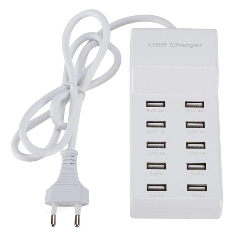 USB 10 Port กำลังชาร์จไฟ USB HUB powerport Multi | Shopee Thailand