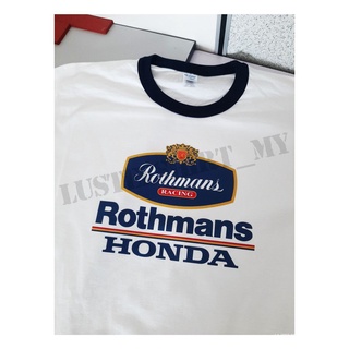 Honda Rothmans Retro MotoGP Ringer T shirt MHQN | Shopee Thailand