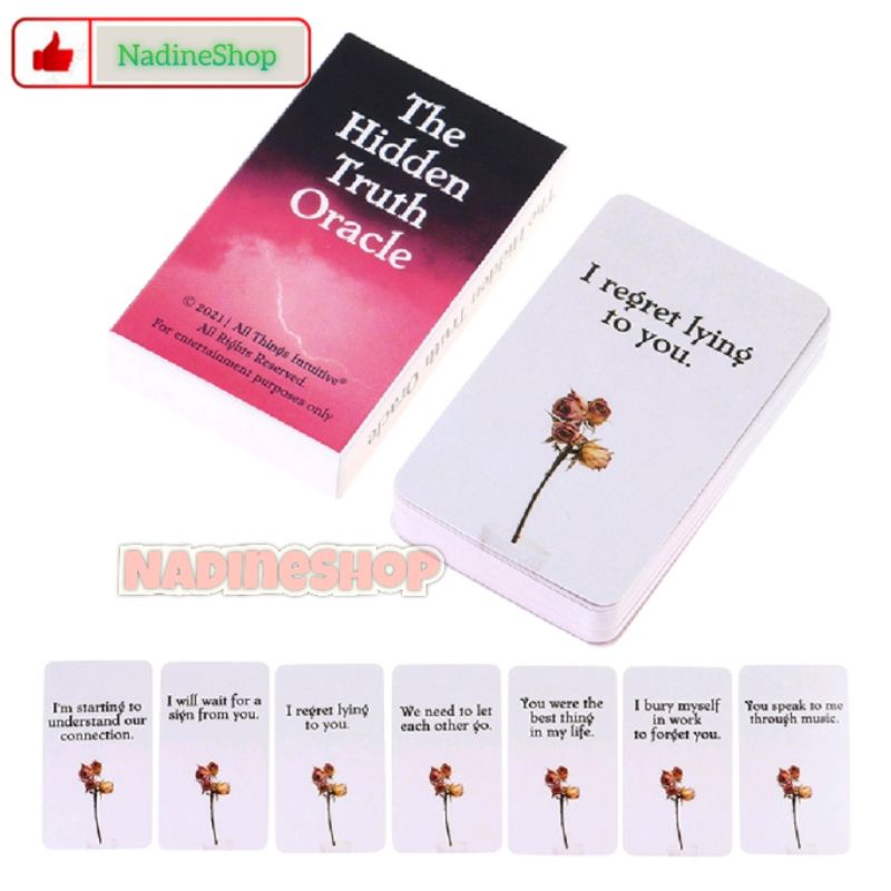 The Hidden Truth Oracle Cards Tarot Card พร้อมส่งจากไทย แถมถุงใส่ไพ่ ...
