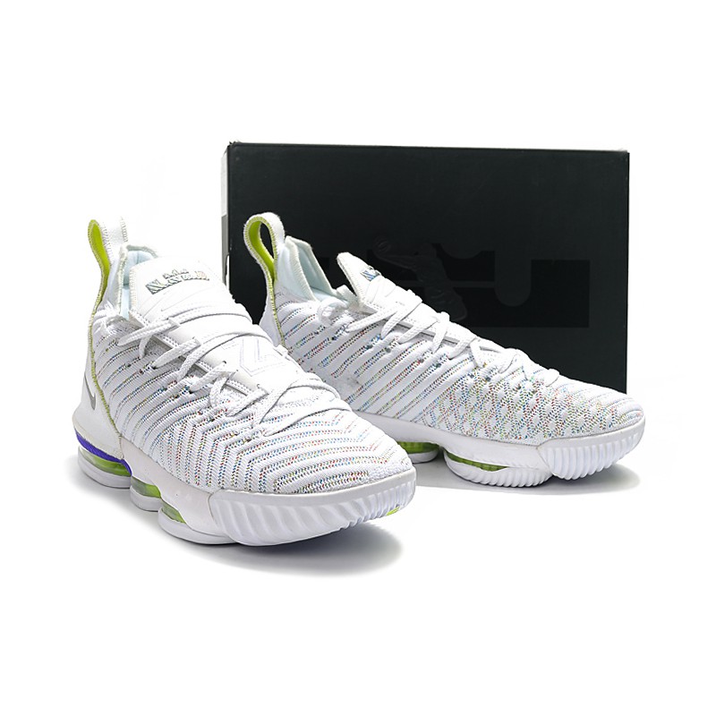 Ready stock Nike Lebron James 16 LBJ16 Men's white Air cushion ...