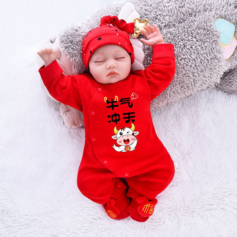 Hot-selling Baby full moon clothes, cotton spring clothes, baby hundred ...