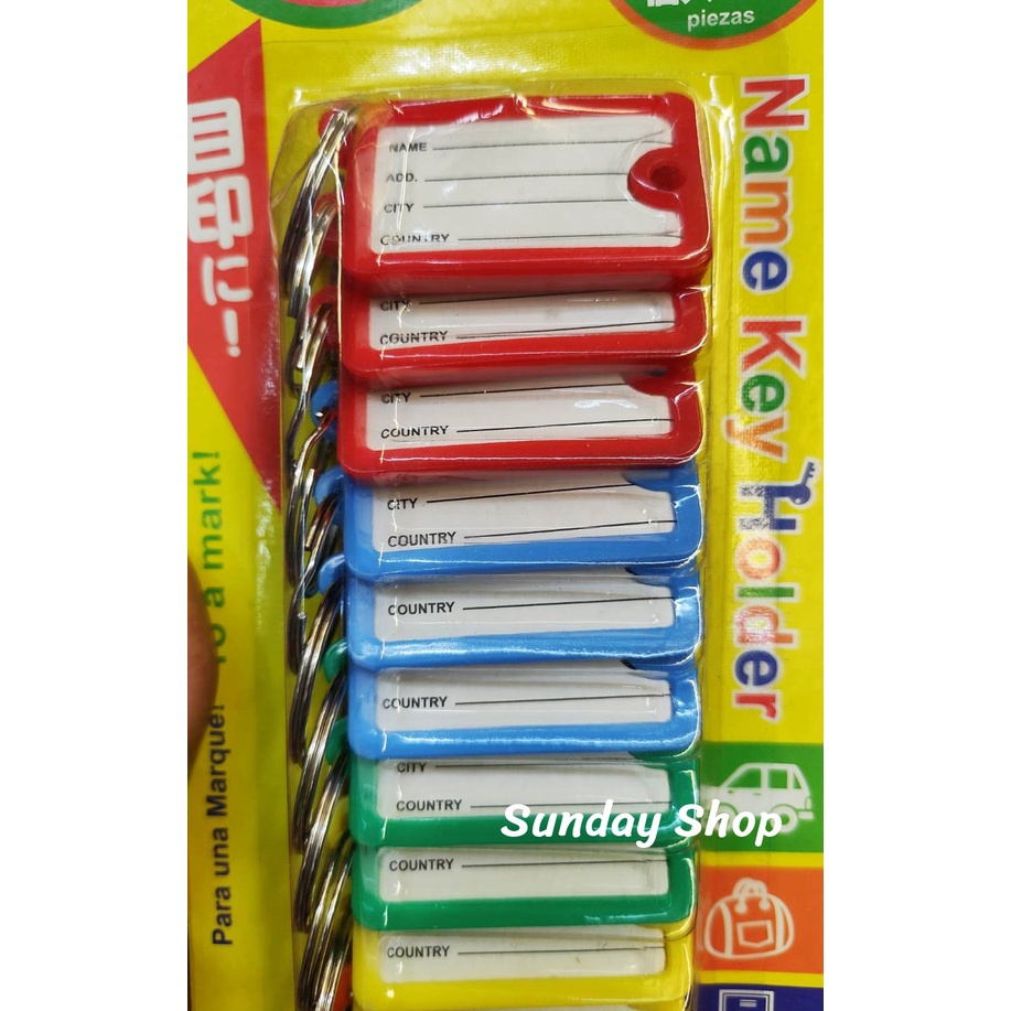 Key Tag Key holder ID Label Key Chain (à¹ à¸žà¹‡à¸„ 12 à¸­à¸±à¸™) à¸„à ...