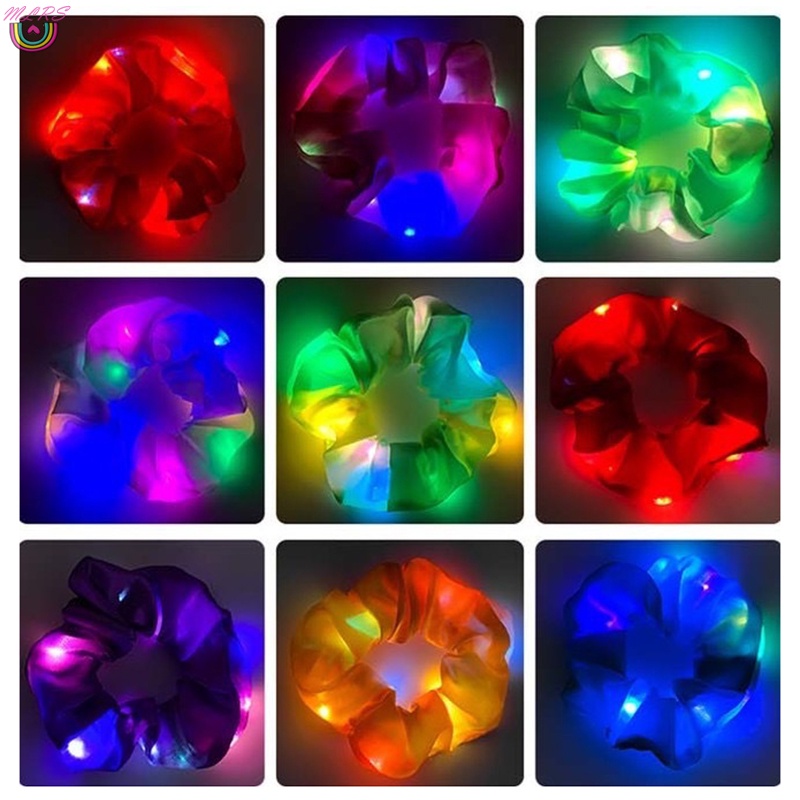 MS LED Light Hair Bands For Girls Luminous Elastic Hair Headbands ...