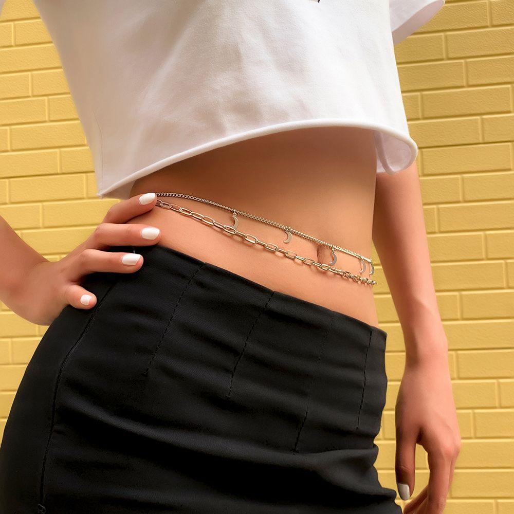 Future Simple Layered Waist Chain Sexy Body Jewelry Beads Belly Chains