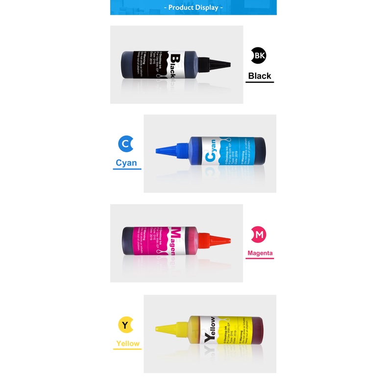 Toney King 100ml Printer Dye Refill Ink Kit For Canon PG 545 Pixma ...