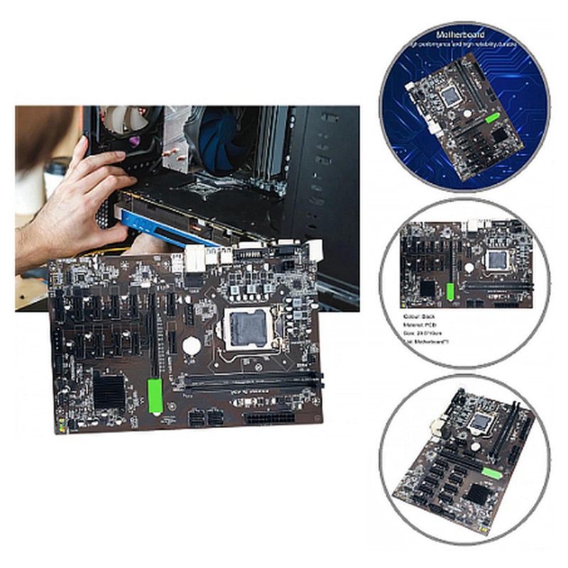 B250 BTC Mining Motoard Kit 12 GPU LGA1151 with DDR4 8GB - kindue9854f ...