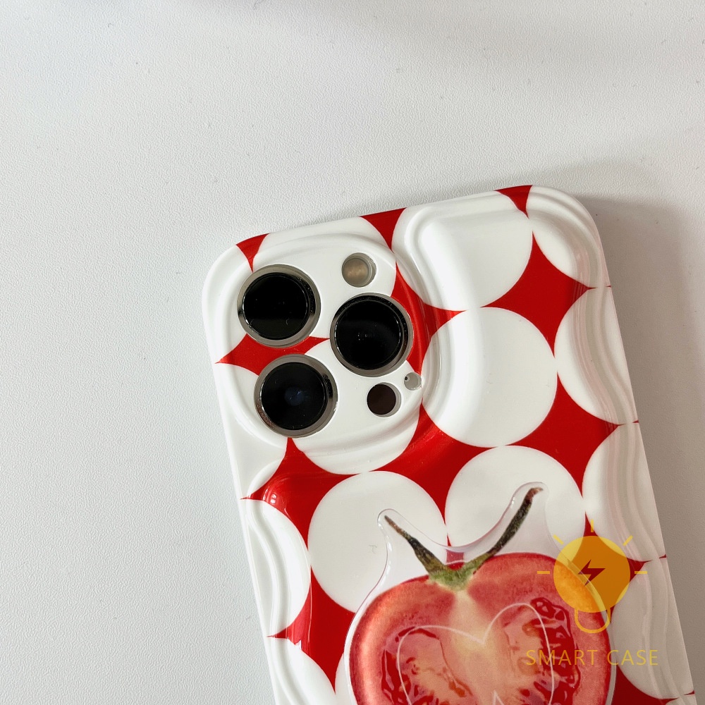 For เคสไอโฟน 13 Pro Max Airbag IMD with Tomato Popsocket เคส Phone Case ...