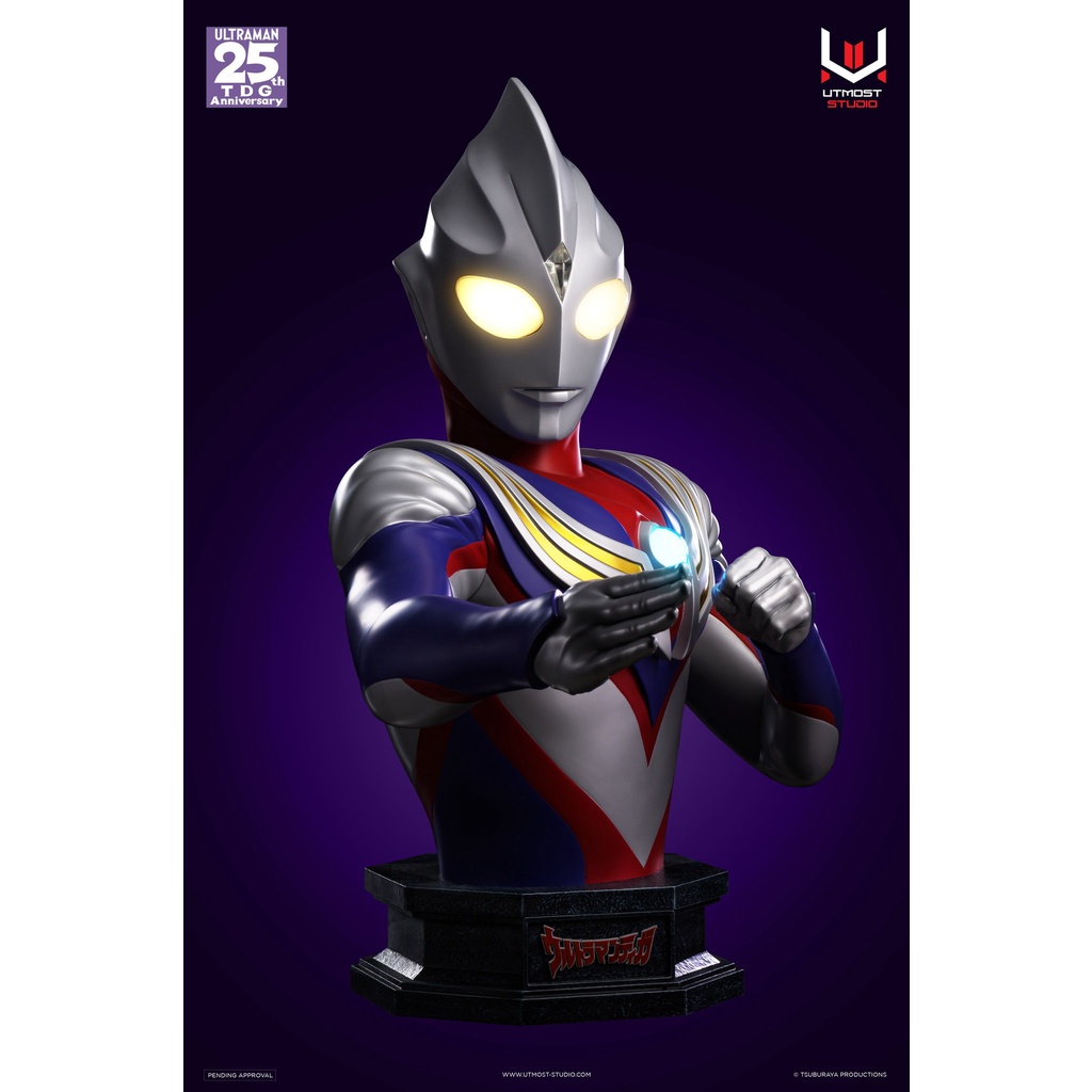UTMOST STUDIO ULTRAMAN TIGA MULTI 11 SUIT SIZE HALF BUST STATUE ...