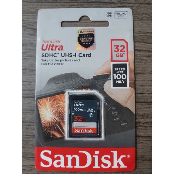 Sandisk Ultra SDHC UHS-I Ultra Class 10 32GB 100MBs - christina.ho.th ...