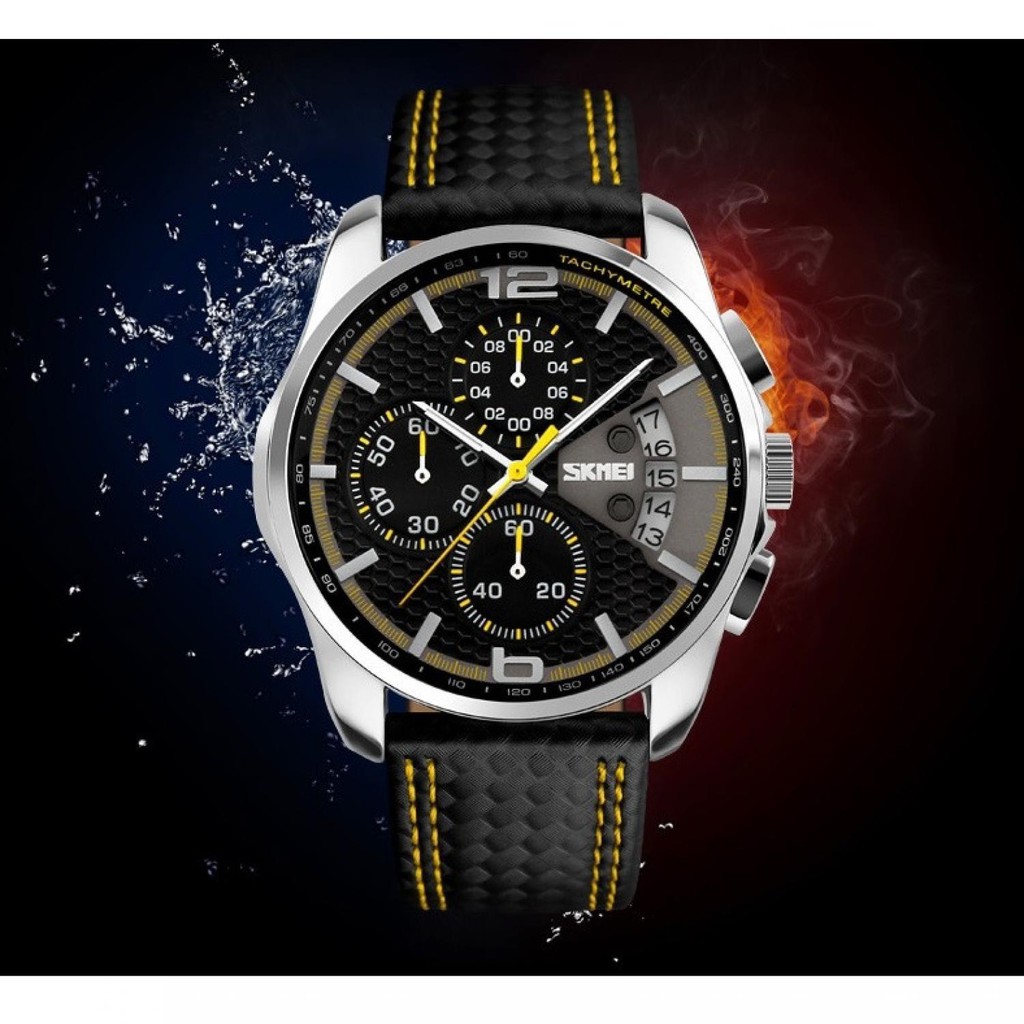 Skmei นาฬิกาผู้ชายอนาล็อก - 9106 HhXF - fg9i_j_stt - ThaiPick