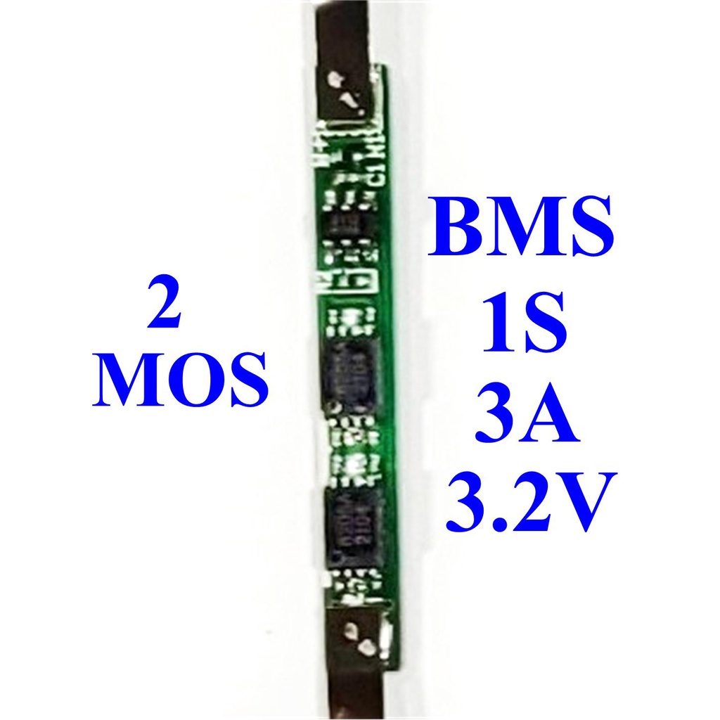 BMS 1S 3.2V LiFePO4 ใช้ป้องกันแบตเตอรี่ลิเธียมฟอสเฟต พิกัดกระแสไฟ 3A ...