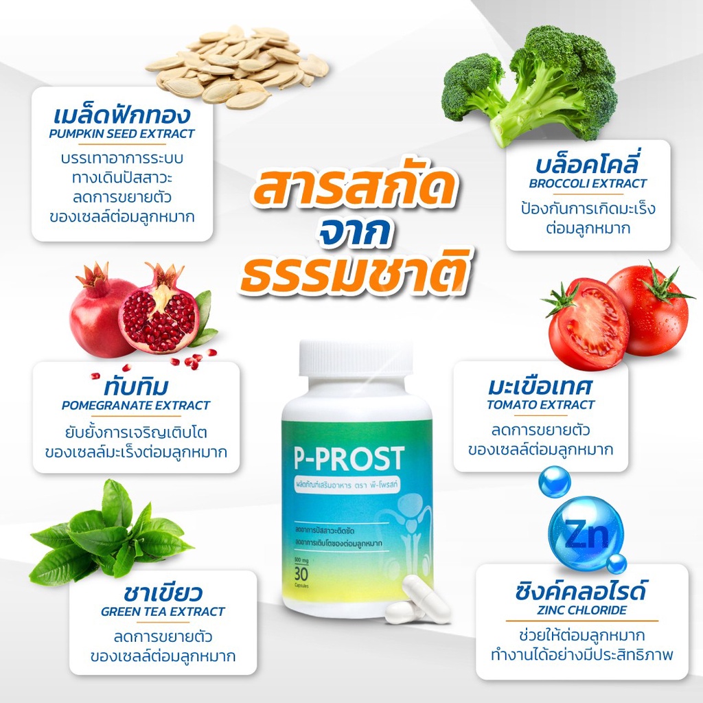 ส่งฟรี 3 กระปุก 990 บาทP-Prost ปัสสาวะขัด ไม่สุด ไม่พุ่ง ต่อมลูกหมากโต ปวดหน่วงอวัยวะ ฉี่ปนเลือด ...