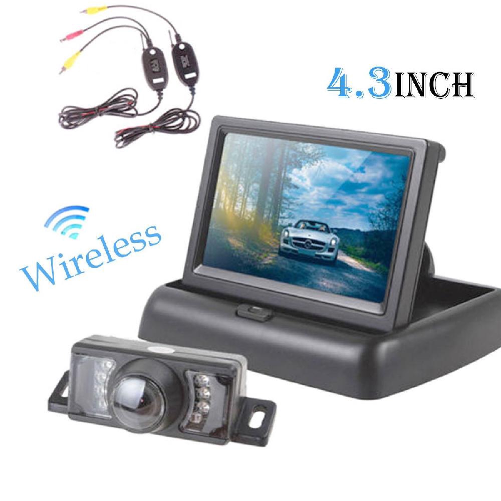 4.3 inch foldable TFT LCD monitor car Rear View system reverse backup ...