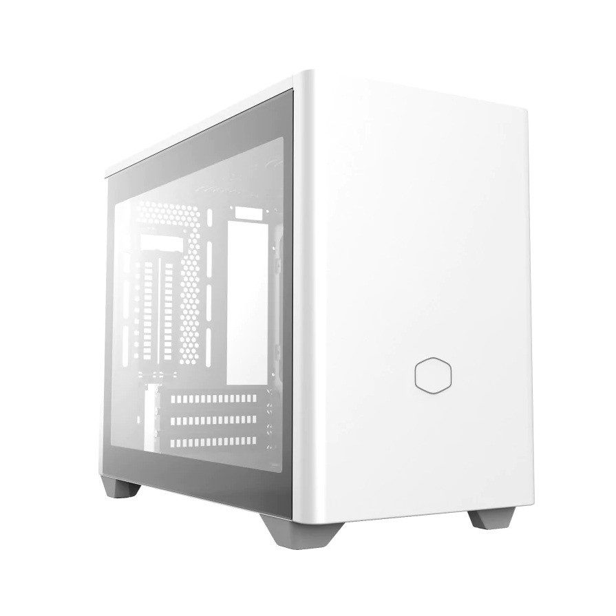 CM MasterBox NR200P White itx ( เคส เปล่า ) with Tempered Glass Cooler ...