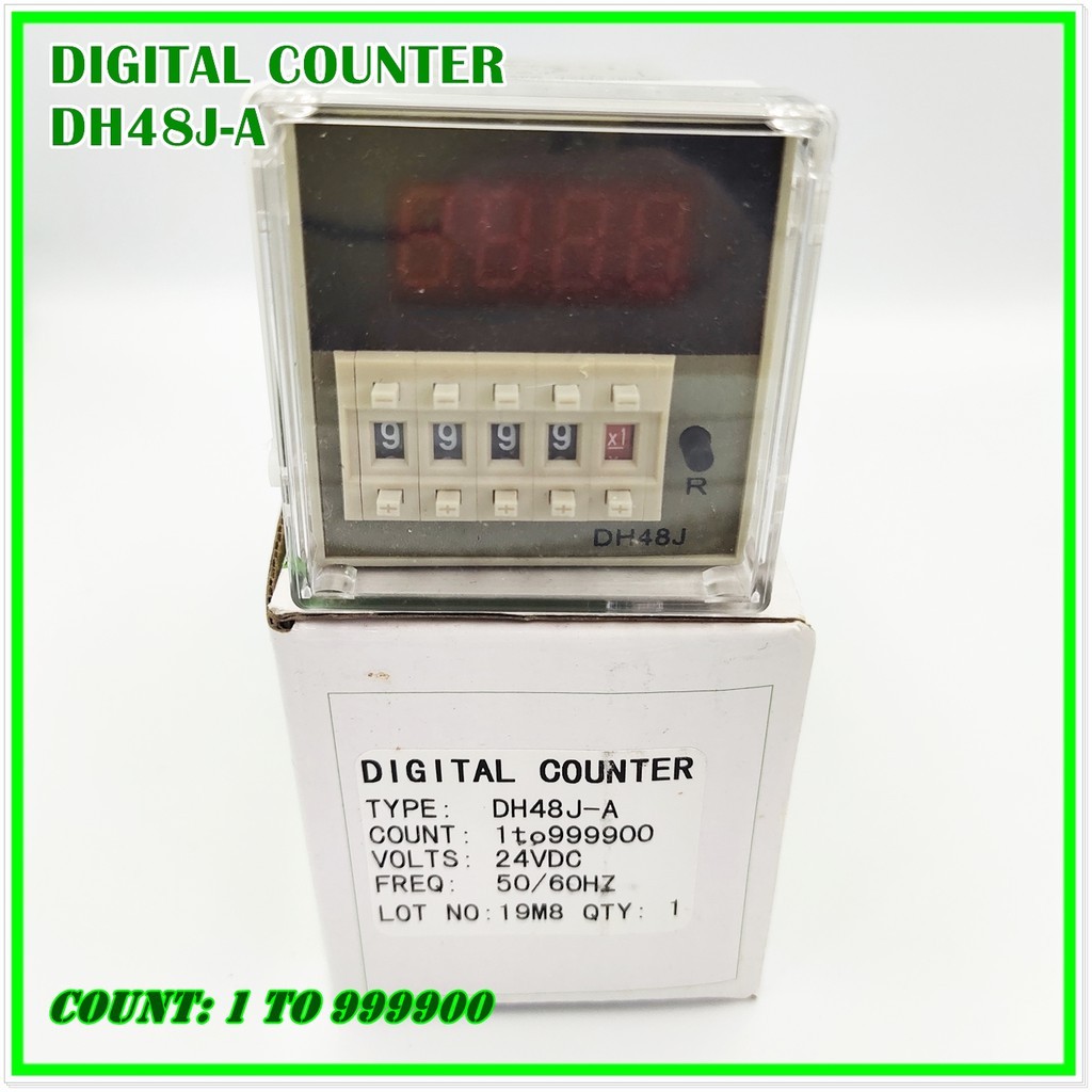 DH48J-8 (H7CN) 8ขาDH48J-A 11ขา DIGITAL COUNTER เคาท์เตอร์ดิจิตอล COUNT ...