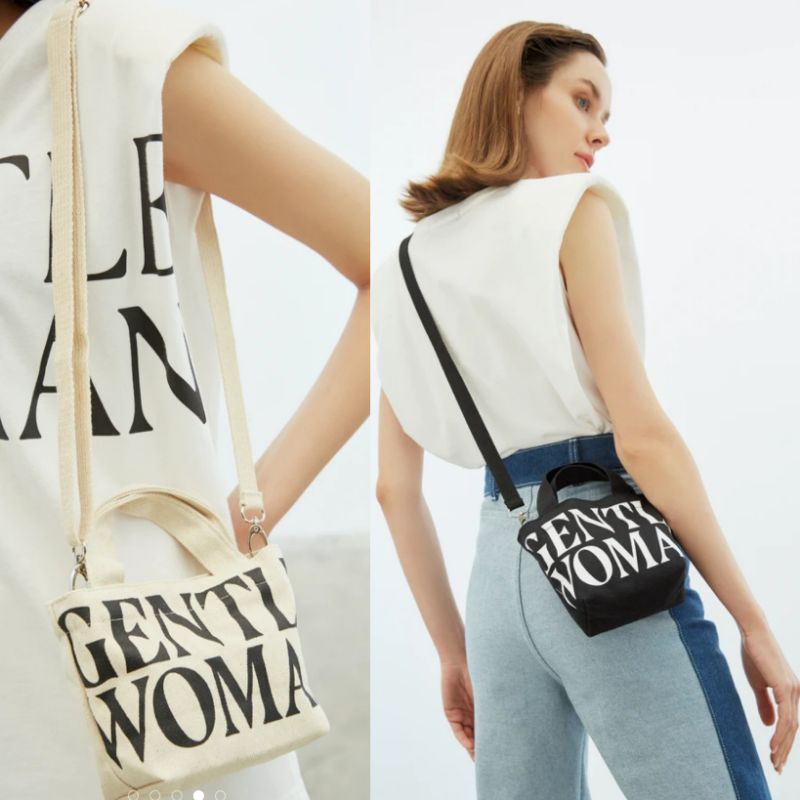 พร้อมส่งมีป้ายTAGทุกใบ กระเป๋า Gentlewoman Micro Canvas Tote Bag ไม่แท้ ...
