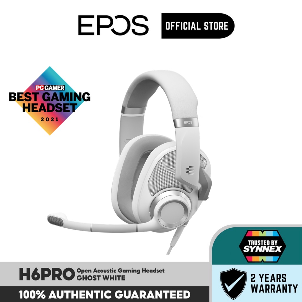 EPOS H6PRO Open Acoustic Gaming Headset GHOST WHITE (H6PRO-OPEN-WH) | Shopee Thailand