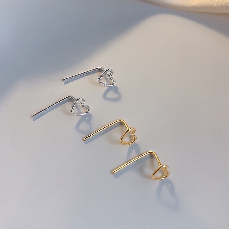 mini heart stud ต่างหูมินิฮาร์ท มินิมอลสุดๆ น่ารักมากกมี 2 สี ทองกับเงิน พร้อมส่งงับ ก้านเงินแท้ ...