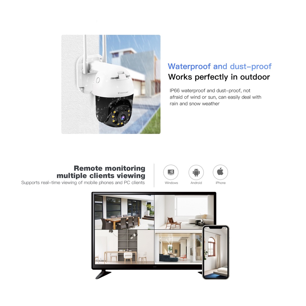 VSTARCAMCS64 SUPER HD 1296P 3.0MegaPixel H.264 WiFi iP Camera กล้องวงจรปิดกันน้ำ - vstarcam_shop ...