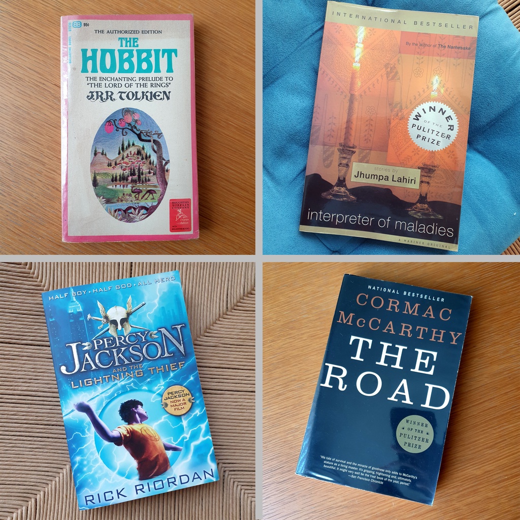 The Hobbit (Vintage) // Interpreter of Maladies // Percy Jackson and ...