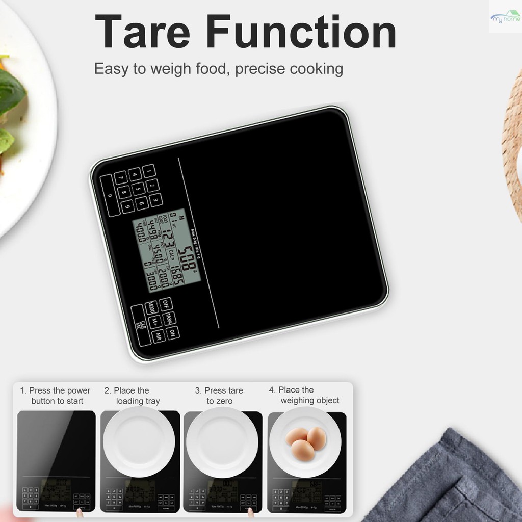 [New Arrival in Dec]Digital Kitchen Scale Nutrition Scale Smart Food ...