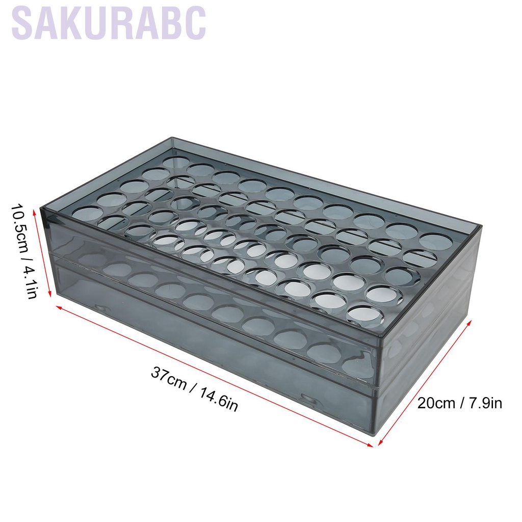 Sakurabc 50 Holes Tattoo Bottle Rack Wall Mounted PC Black Anti Fall ...