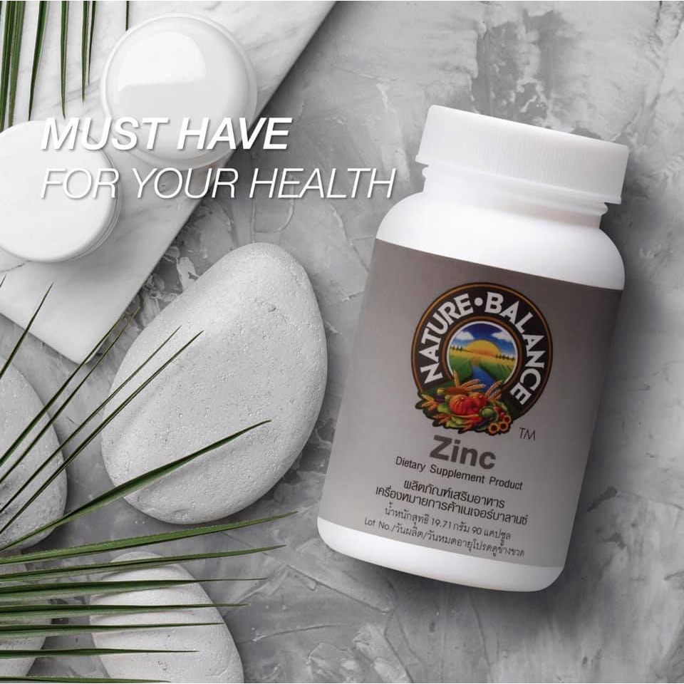 ZINC Nature Balance ผลิตภัณฑ์เสริมอาหารซิงค์ เนเจอร์บาลานซ์ 90 capsule ...