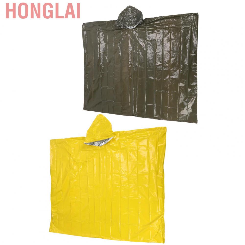 Honglai Hooded Emergency Rainwear Thermal Raincoat Moistureproof with ...