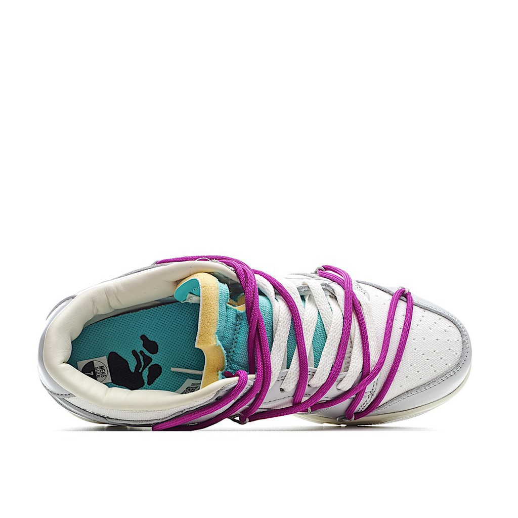 Nike 00ff-White x Dunk Low“21 of 50” OW White ash Retro basketball ...