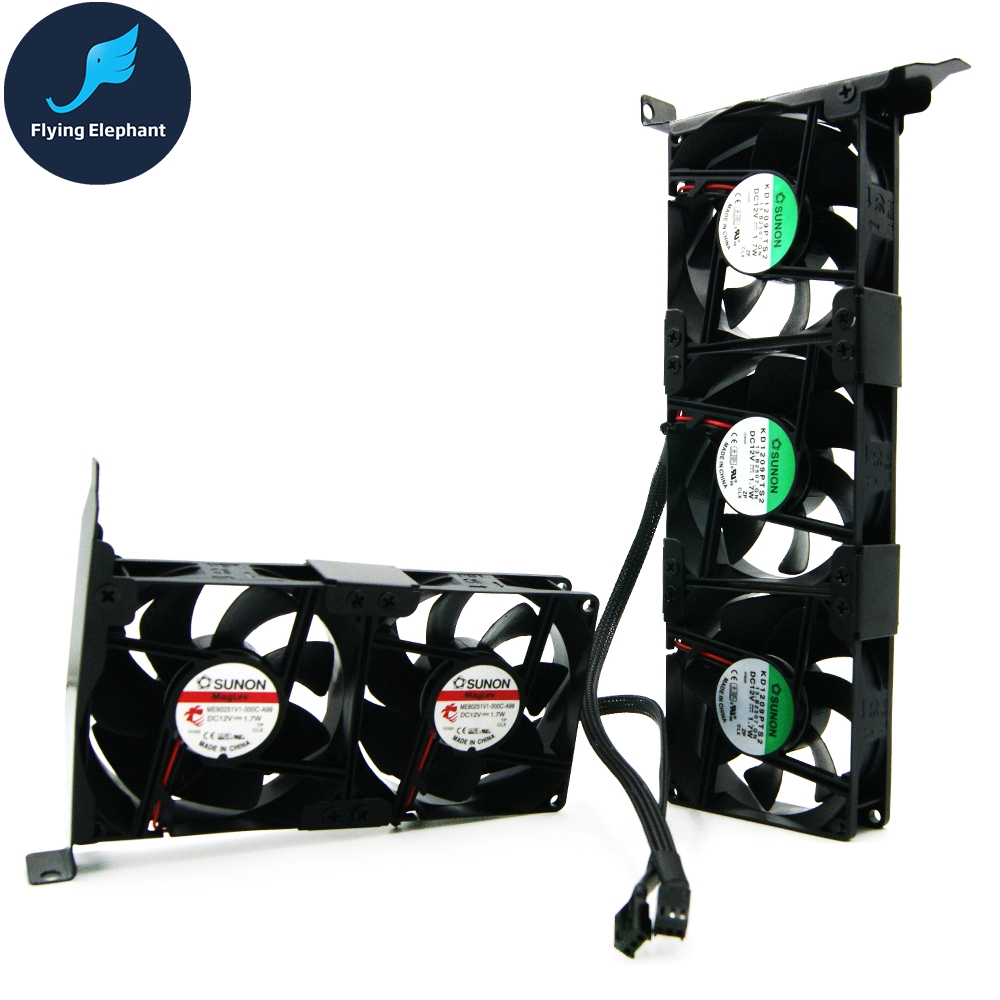 VGA COOLER GPU Cooling Fan 8025 PCI GPU Companion 2 Fans & 3 Fans ...