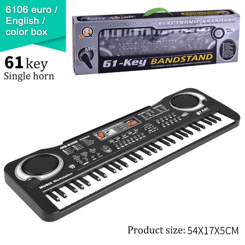 BChildren39s 61 Keys Piano with Microphone Multifunctional Electronic ...