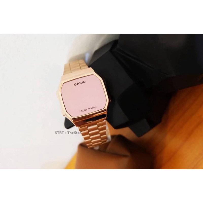 พร้อมส่ง/นาฬิกา ledนาฬิกา Casio style LED ระบบสัมผัส กระจก 2 มิติ รับ ...