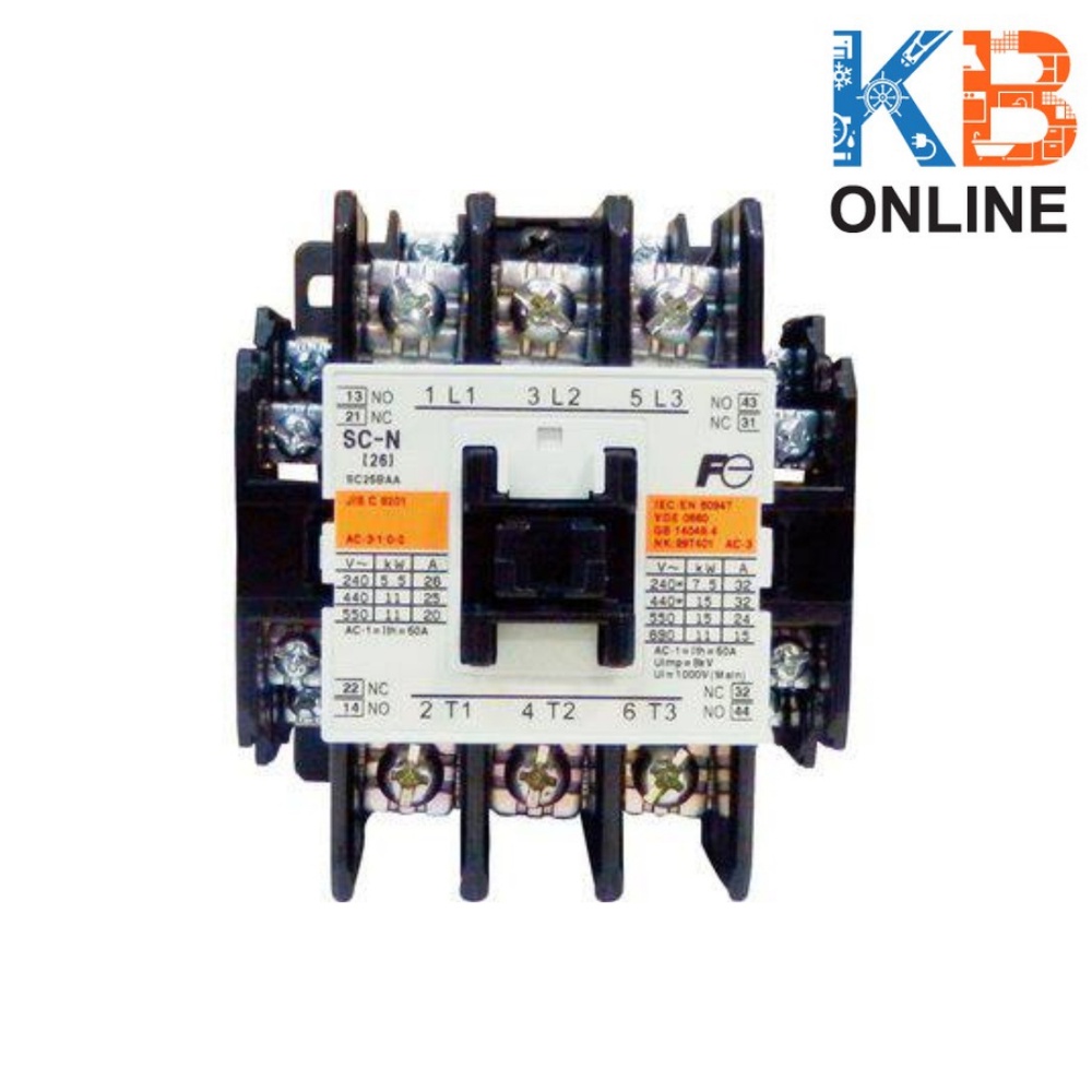 แมกเนติกคอนแทคเตอร์ รุ่น SC-N5A [93] 220V FUJI Magnetic Contactor Model SC-N5A [93] 220V FUJI ...