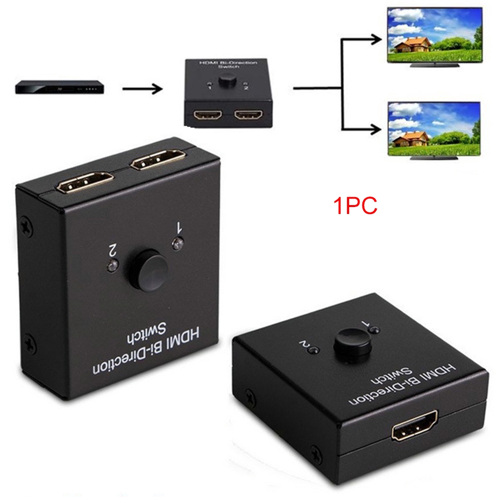 สวิทช์ 3 D HDMI Splitter 1080 P 4k Plug and Play Projector Full HD 2 ...