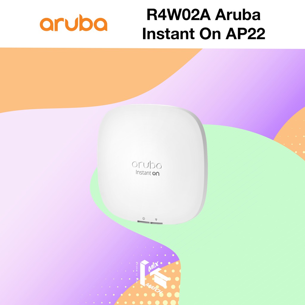 Aruba Instant On AP22 (R4W02A) (RW) Access Point 2x2 11AX. Wi-Fi 6 ...