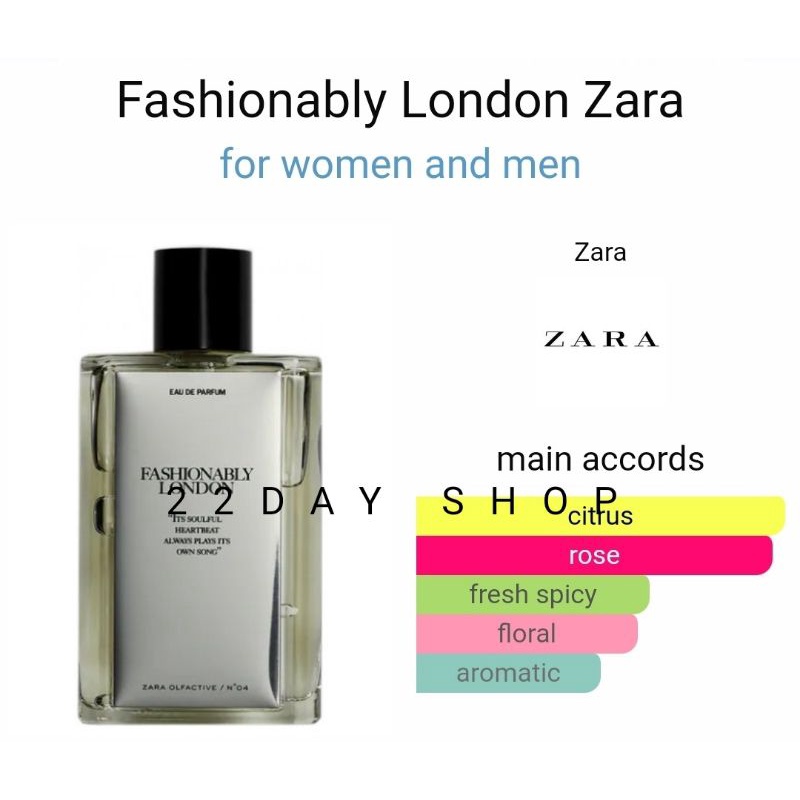 น้ำหอมzara fashionably london 75Ml แท้100 - omygoods.official - ThaiPick