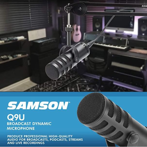 จัดส่งด่วน 4 ชั่วโมง Samson Q9U XLRUSB Dynamic Broadcast Microphone ได ...
